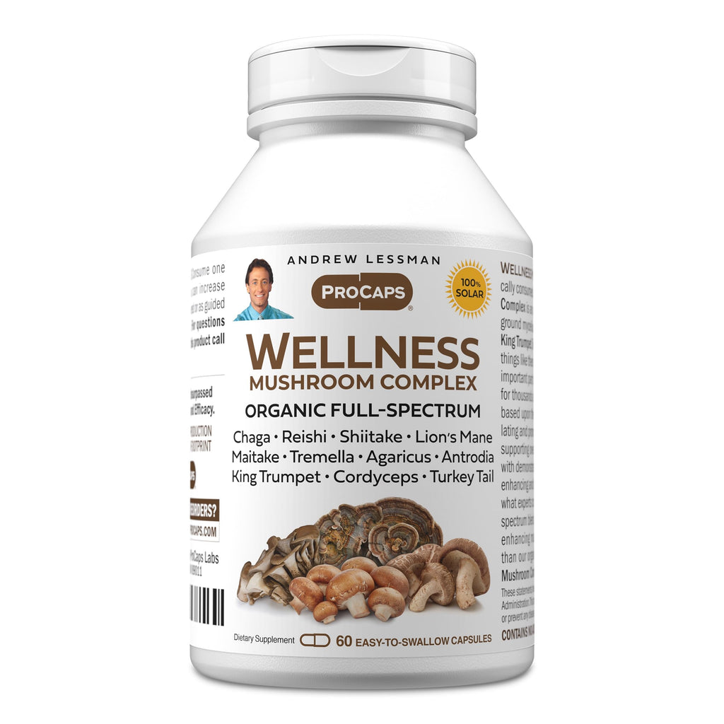 organic wellness mushroom complex capsules
