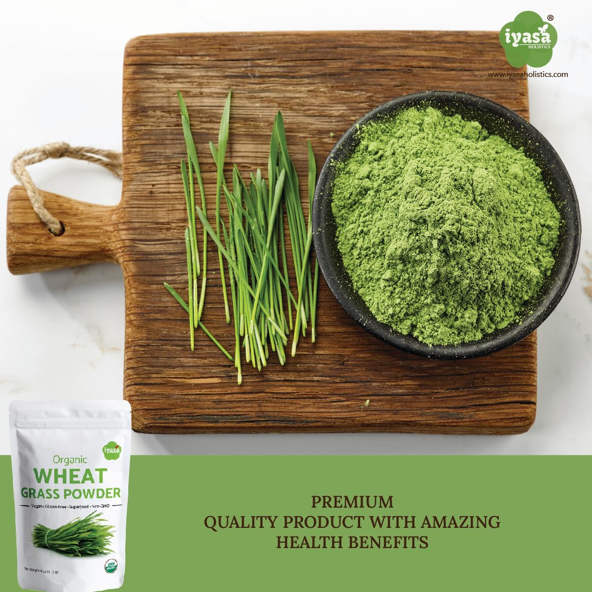 organic wheat grass for immune support