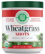 organic wheat grass juice shots