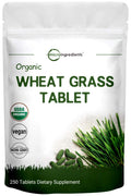 organic wheat grass supplement tablets