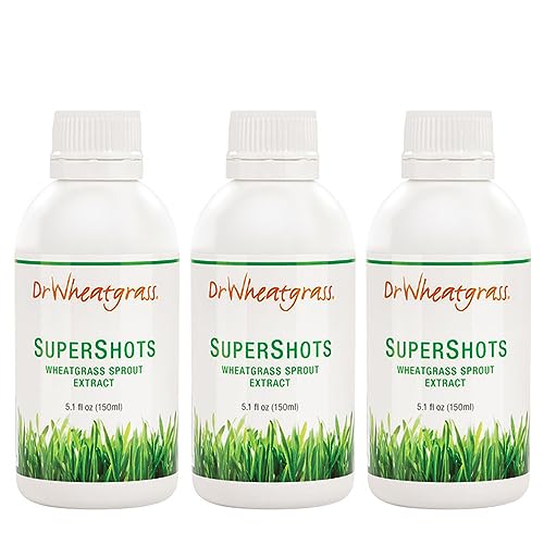 organic wheatgrass extract shots