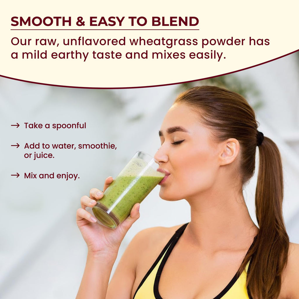 organic wheatgrass for healthy lifestyle