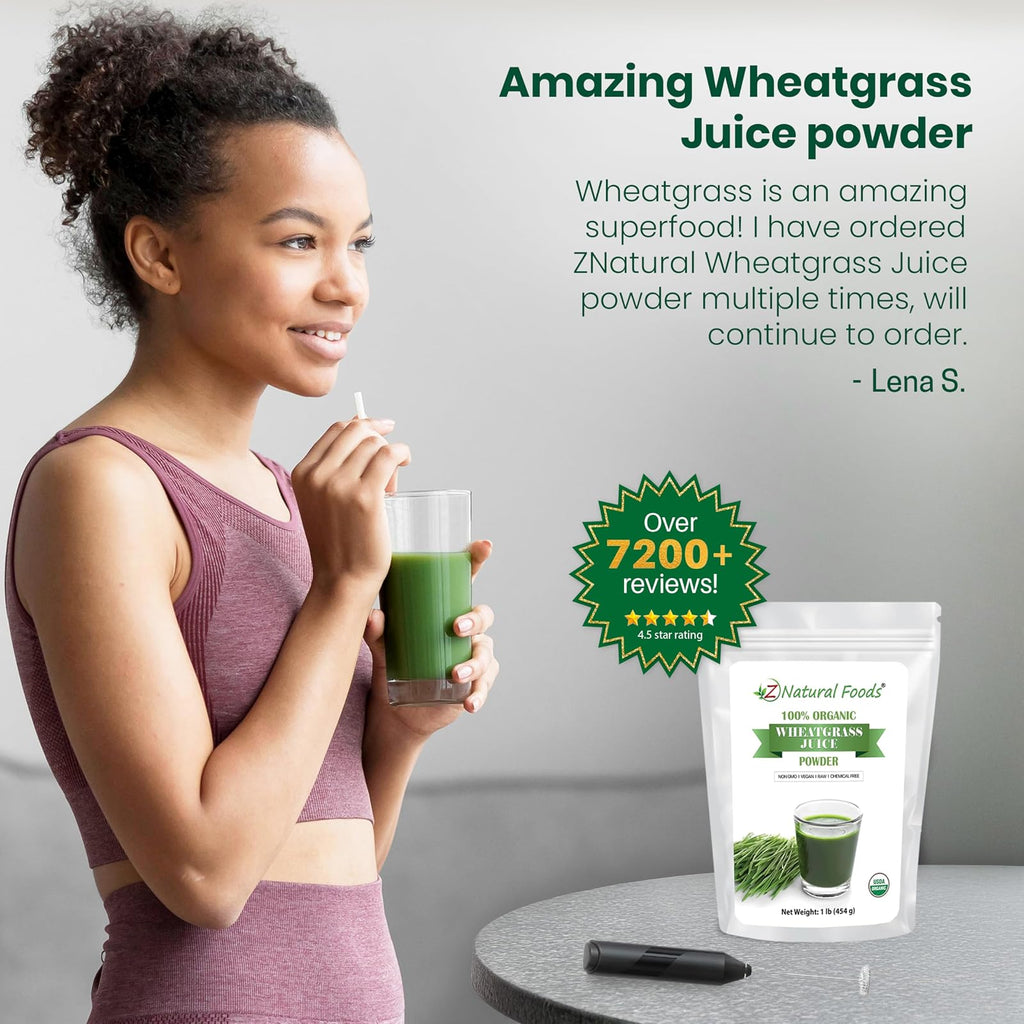 organic wheatgrass juice powder for wellness