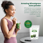 organic wheatgrass juice powder for wellness