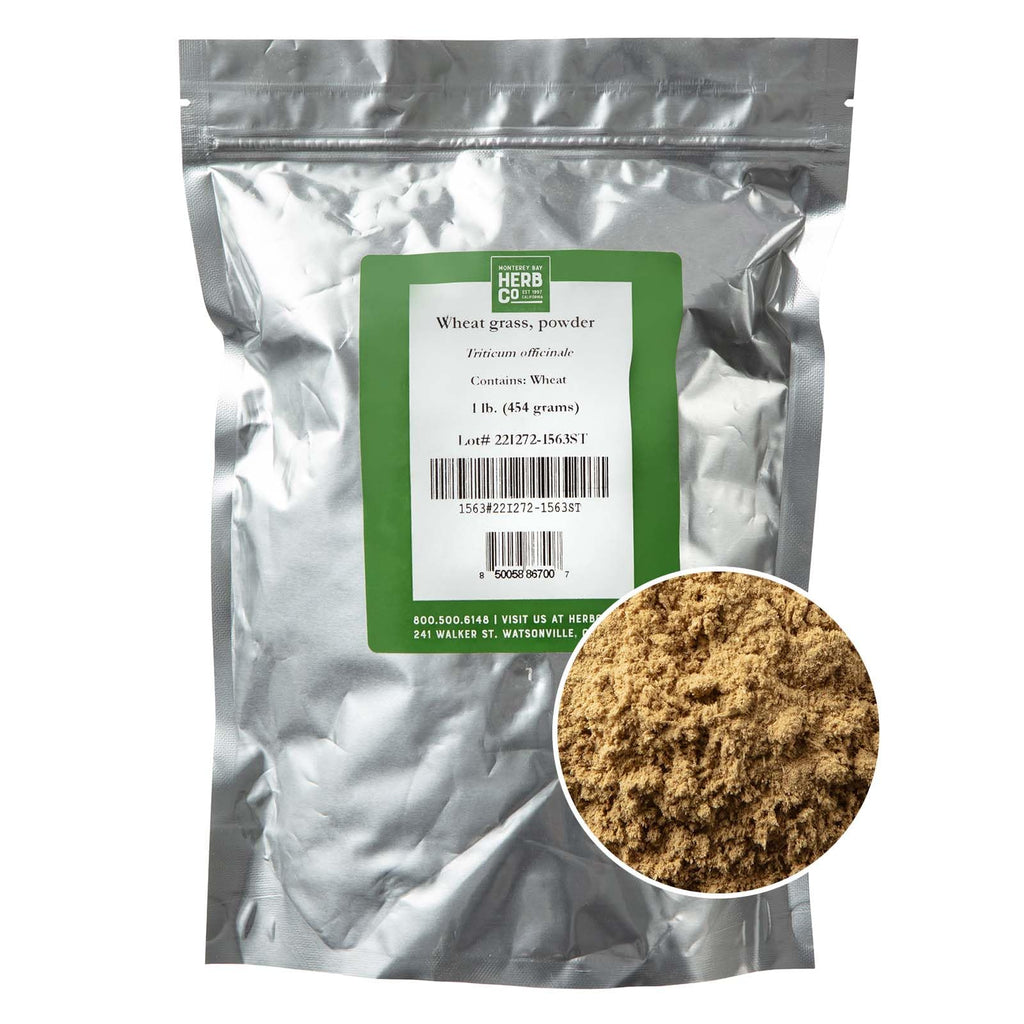Organic wheatgrass powder for detox