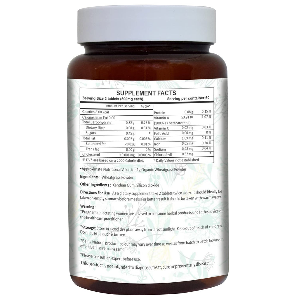 organic wheatgrass supplement for wellness