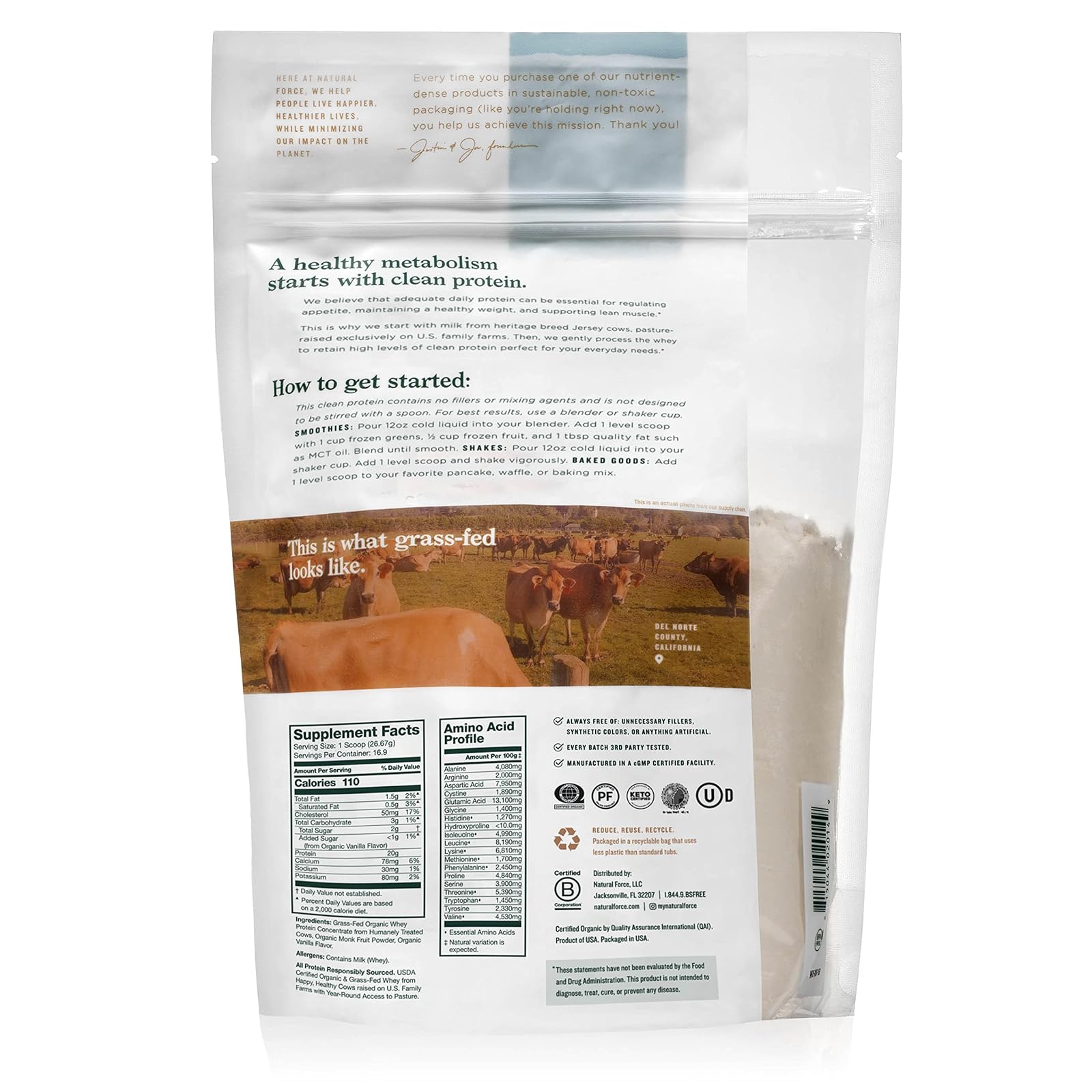 Organic whey protein for athletes