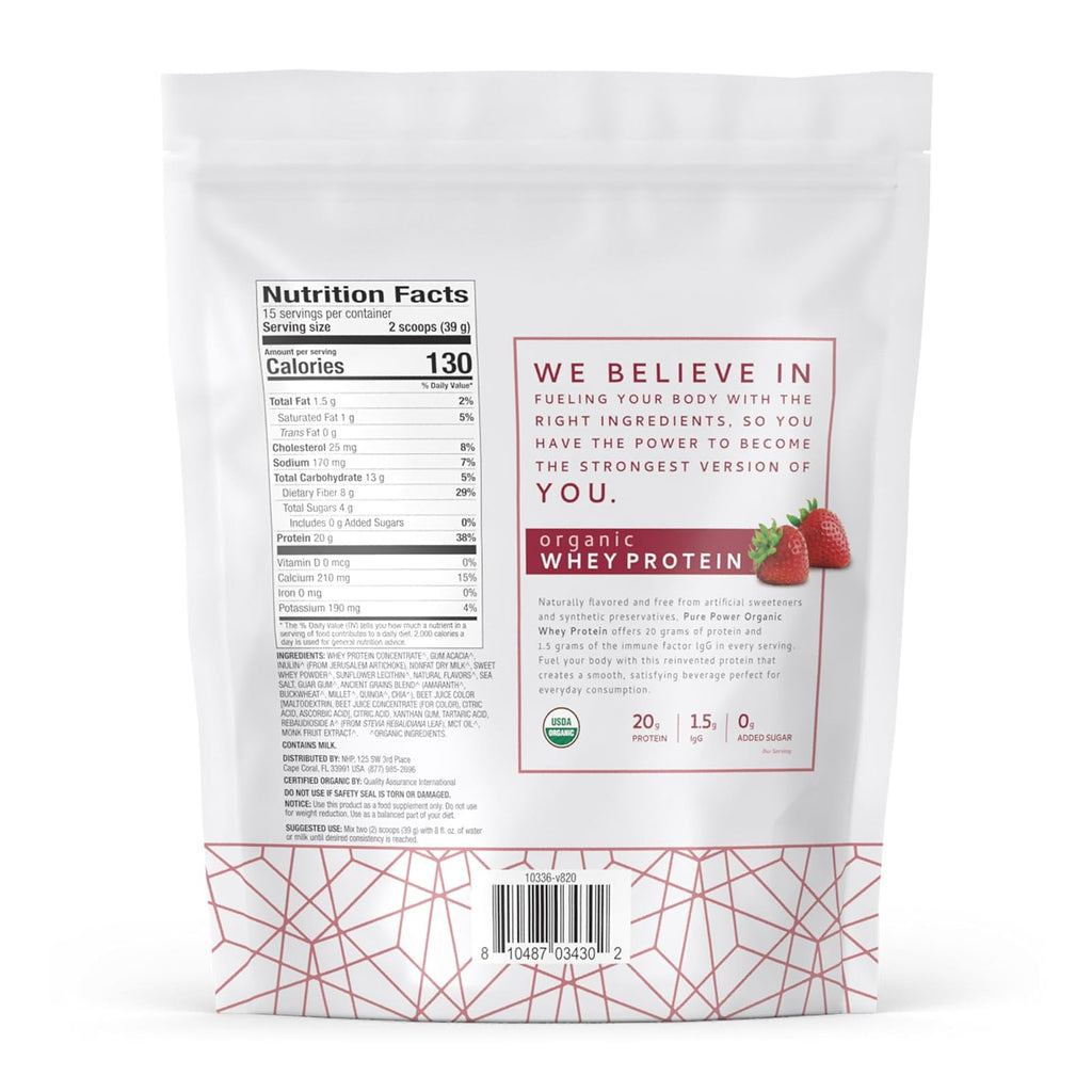 organic whey protein for muscle recovery