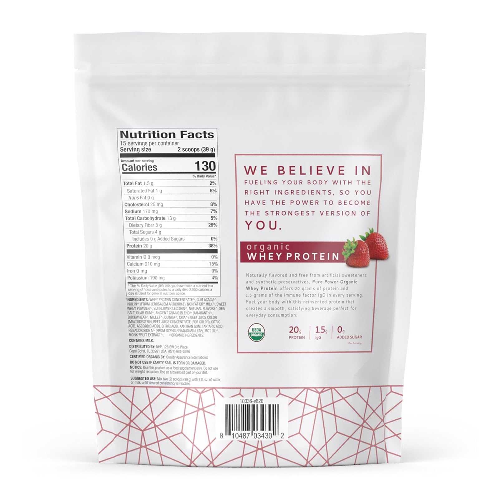 organic whey protein for muscle recovery
