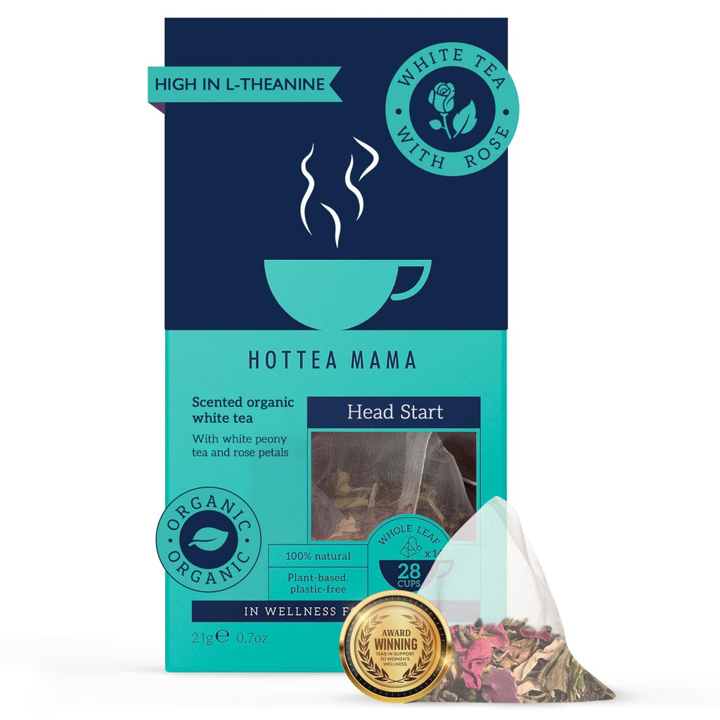 organic white tea and rose blend
