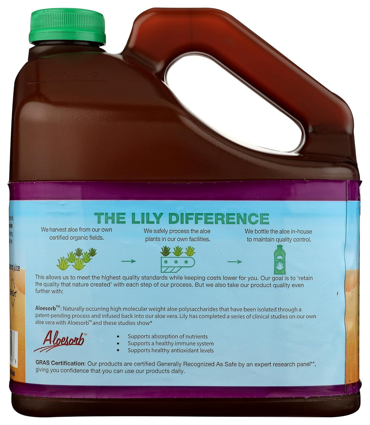 organic whole leaf aloe vera