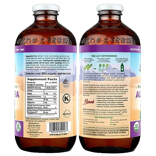 organic whole leaf aloe vera