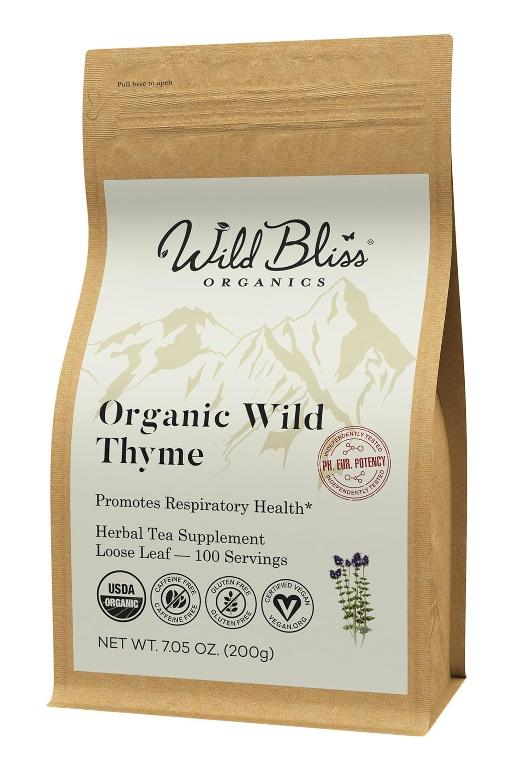 organic wild breckland thyme tea