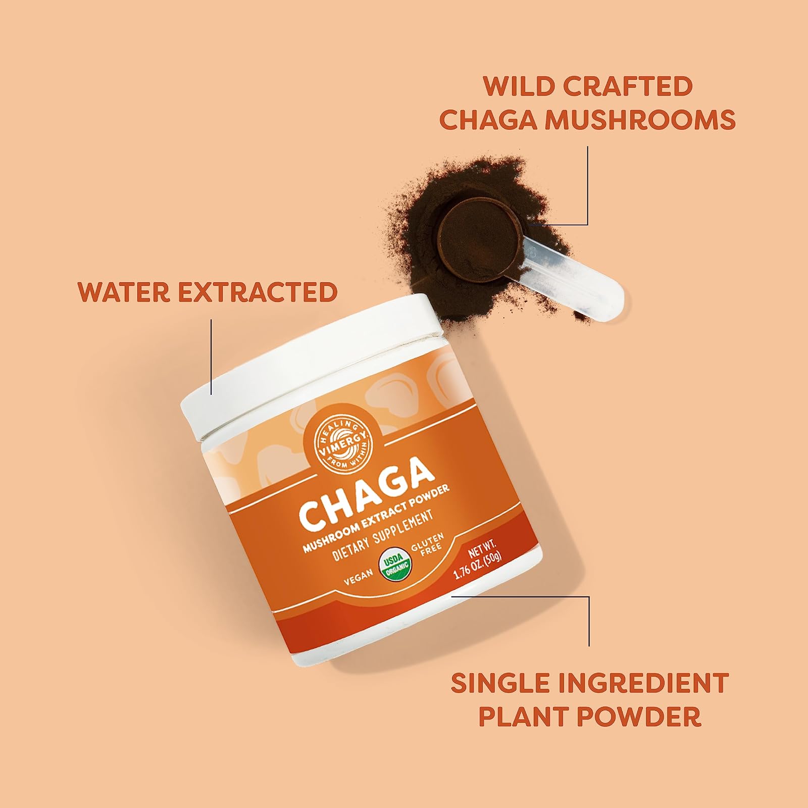 organic wild chaga for immune support
