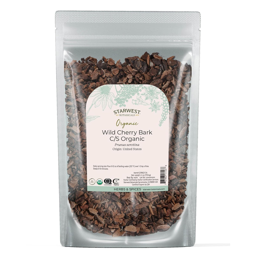organic wild cherry bark pouch