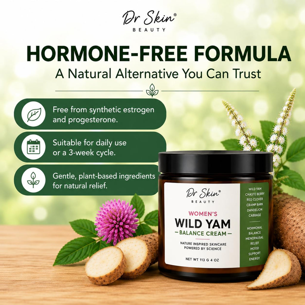 Organic wild yam cream for hormonal balance