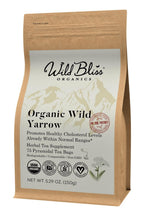 organic wild yarrow herbal tea bags