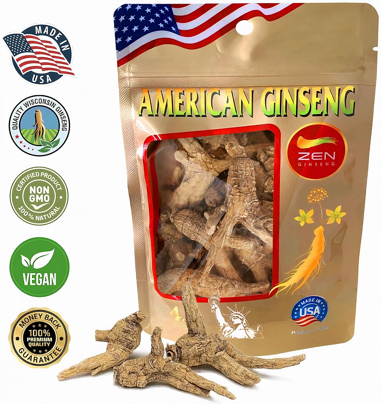 Organic Wisconsin ginseng powder