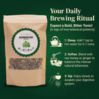 Organic wormwood tea for wellness
