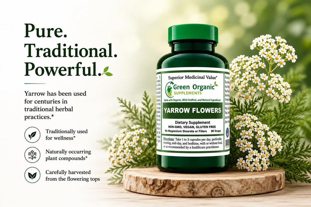 organic yarrow flower health benefits
