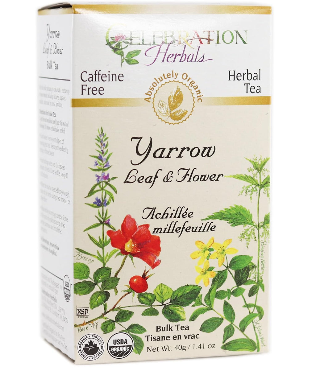 organic yarrow leaf herbal tea