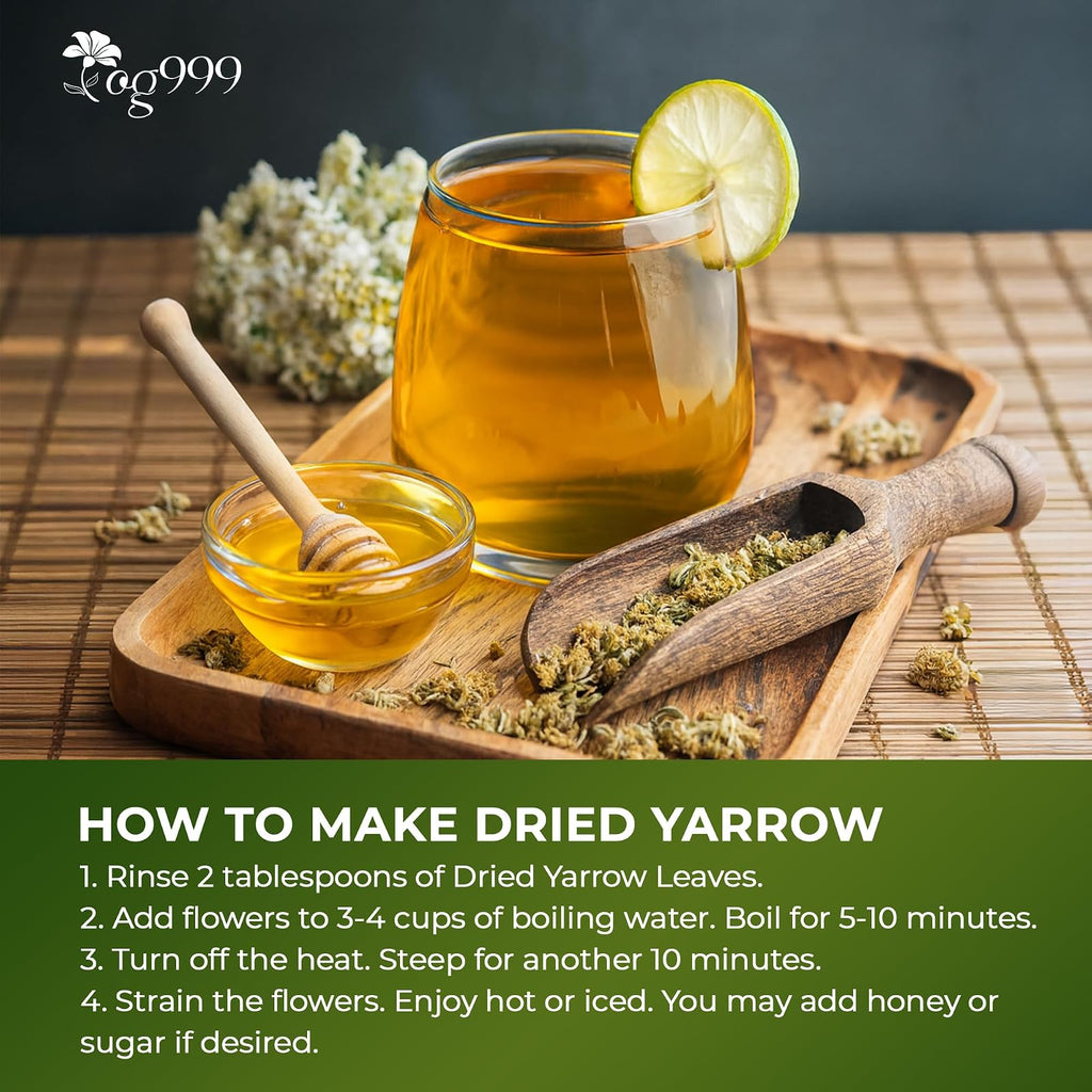 organic yarrow tea bags for daily wellness