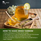 organic yarrow tea bags for daily wellness