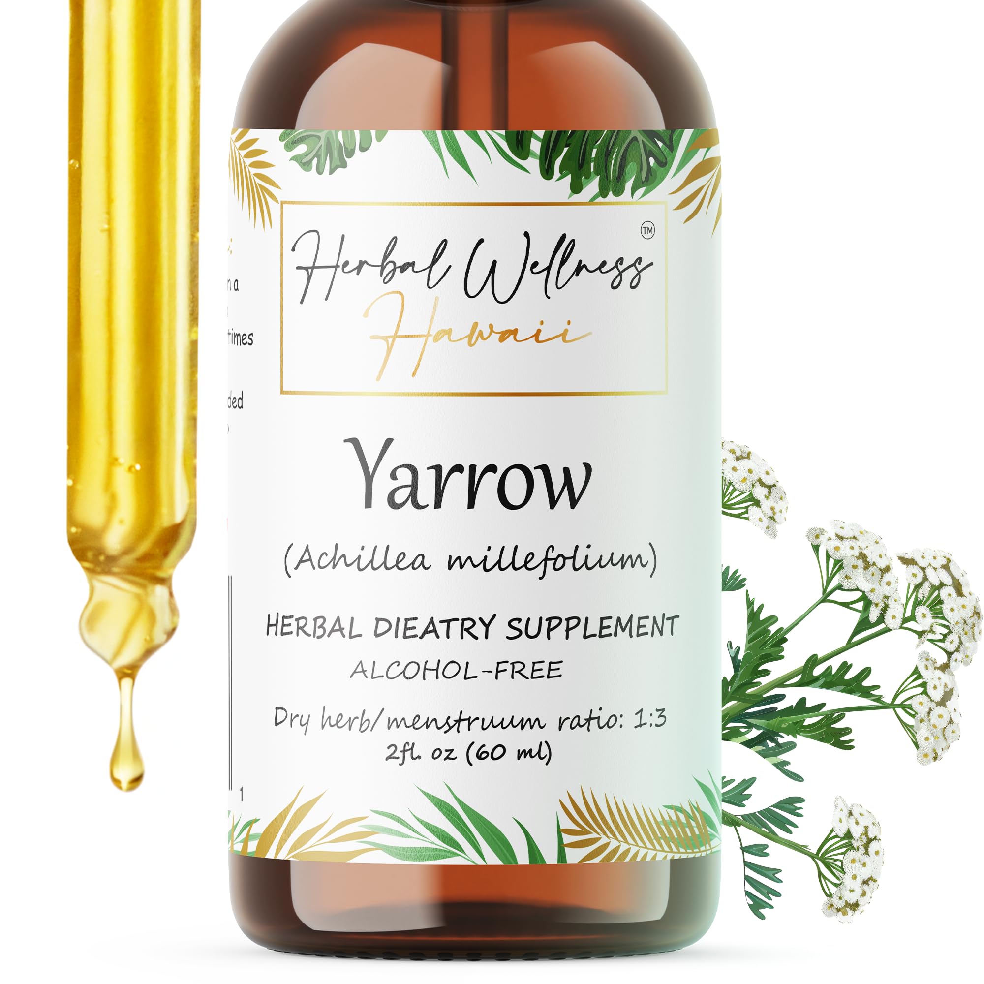 organic yarrow tincture for wellness