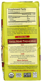 Organic yerba mate for healthy lifestyle