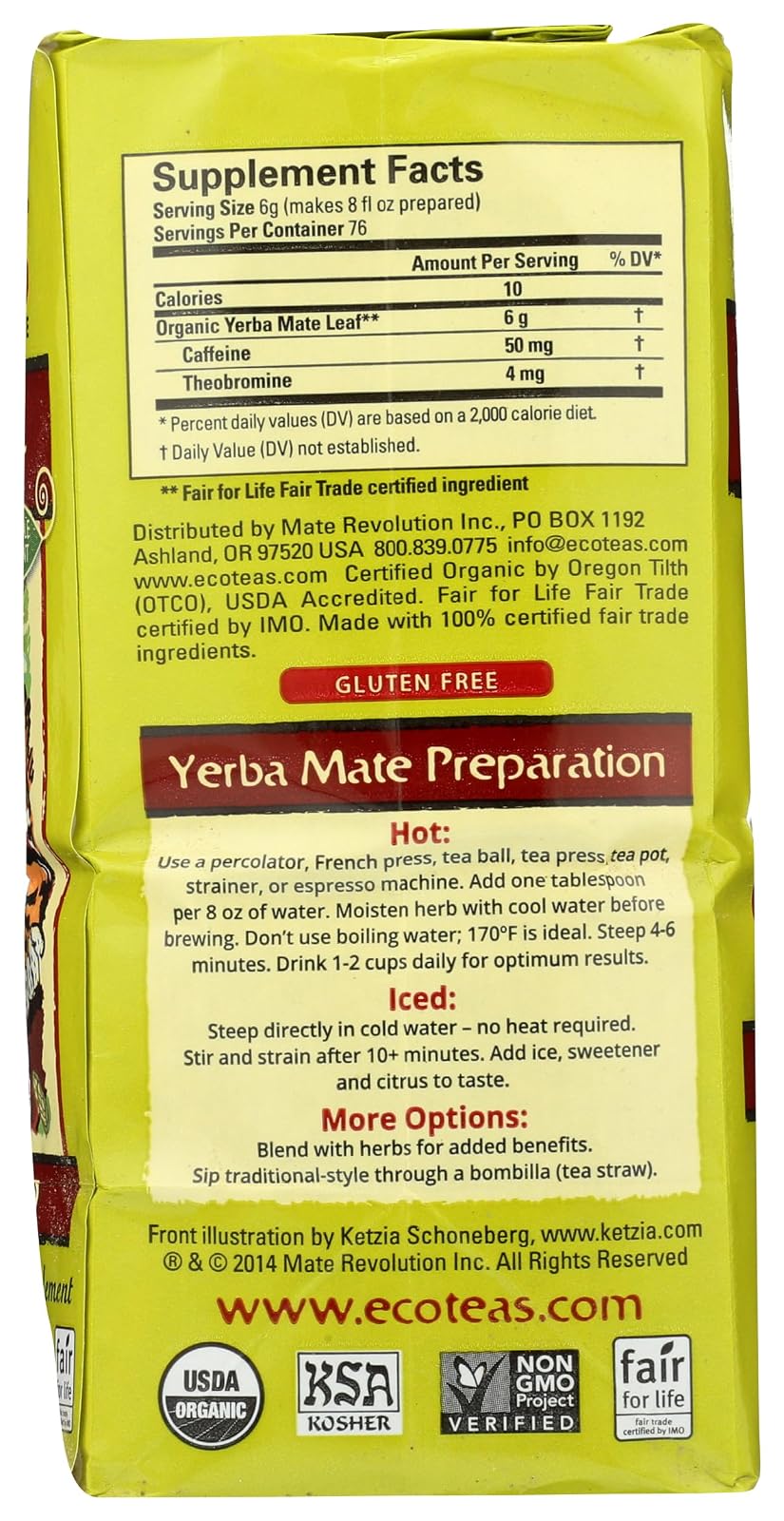 Organic yerba mate for healthy lifestyle
