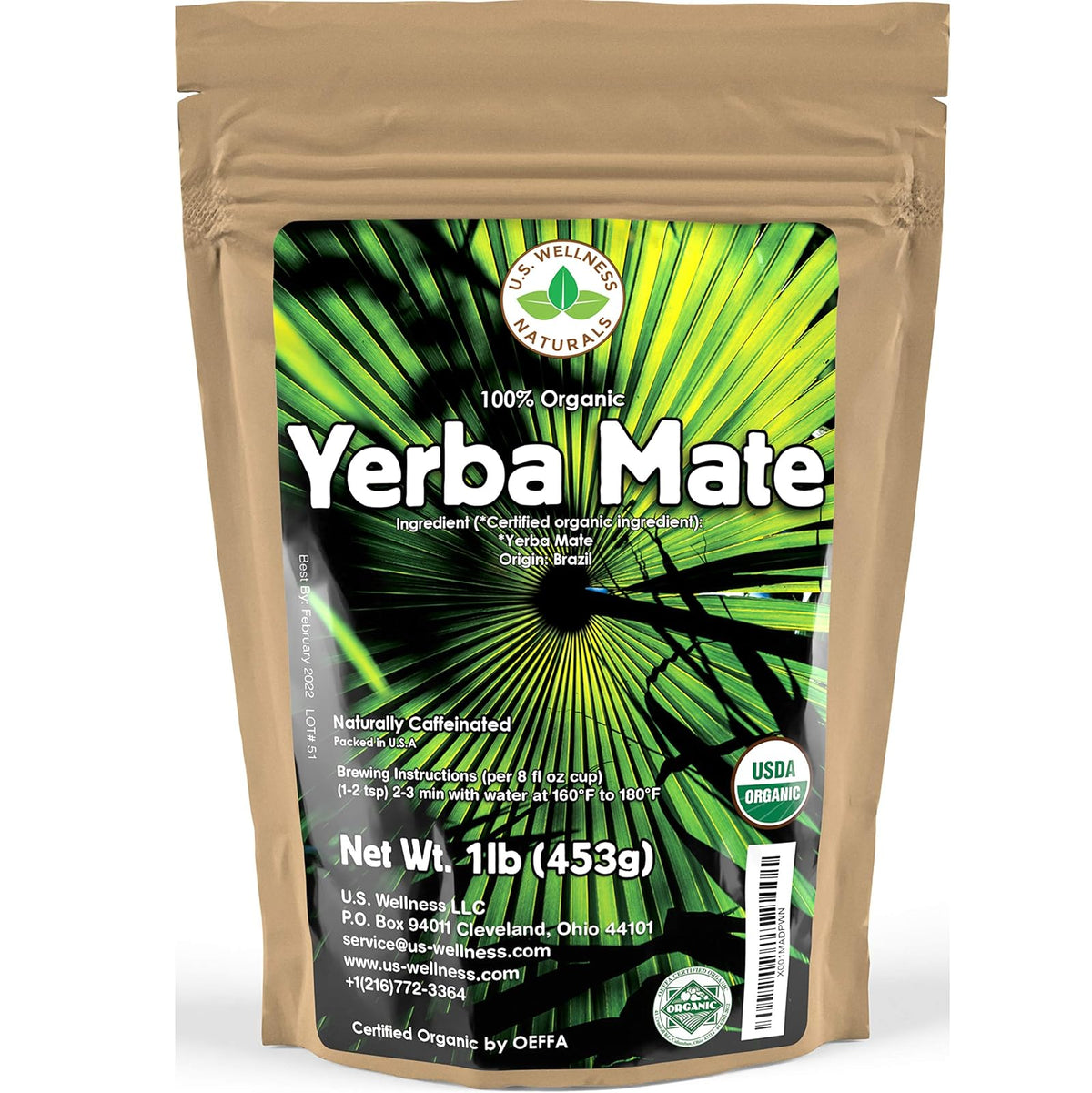 organic yerba mate loose leaf tea