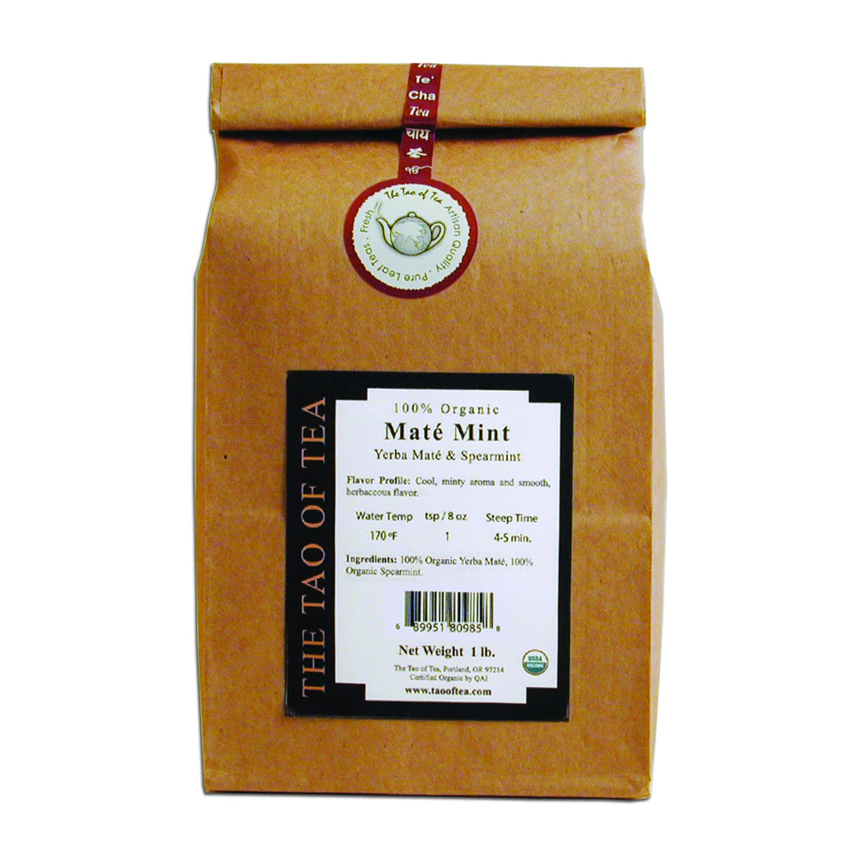 organic yerba mate with mint flavour