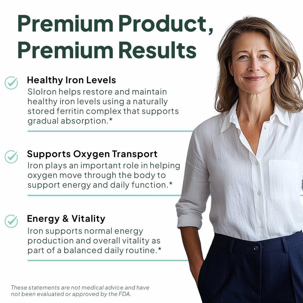 Organics Ocean iron for improved absorption