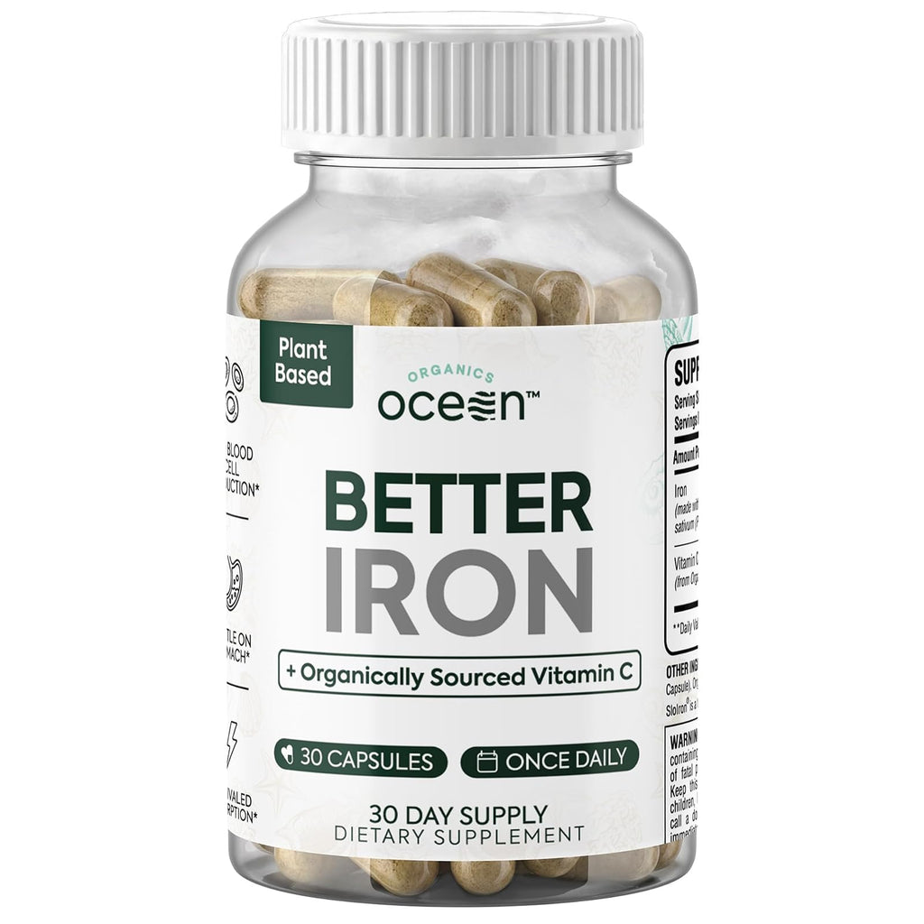 Organics Ocean iron supplement for energy