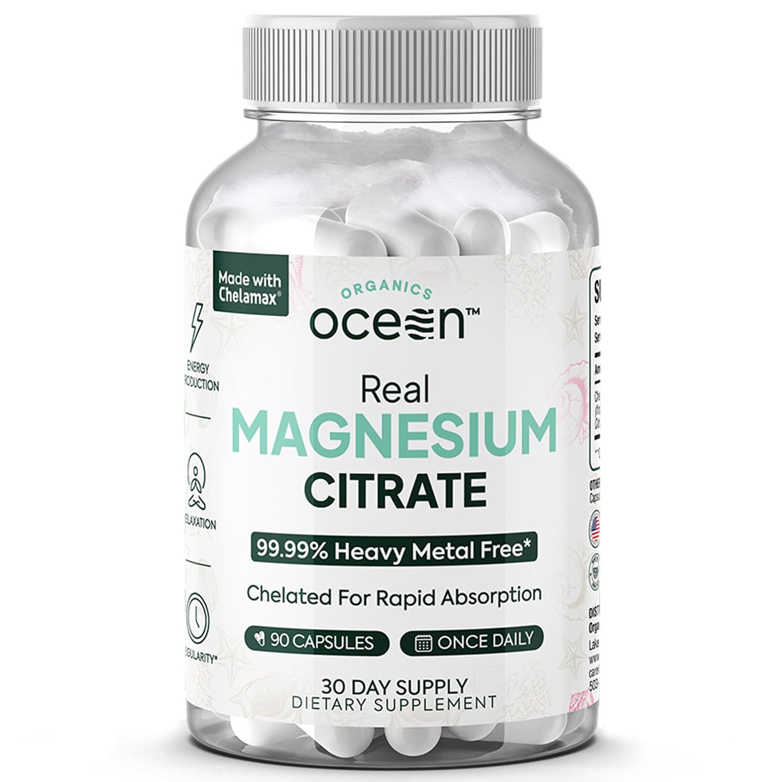 Organics Ocean magnesium citrate capsules