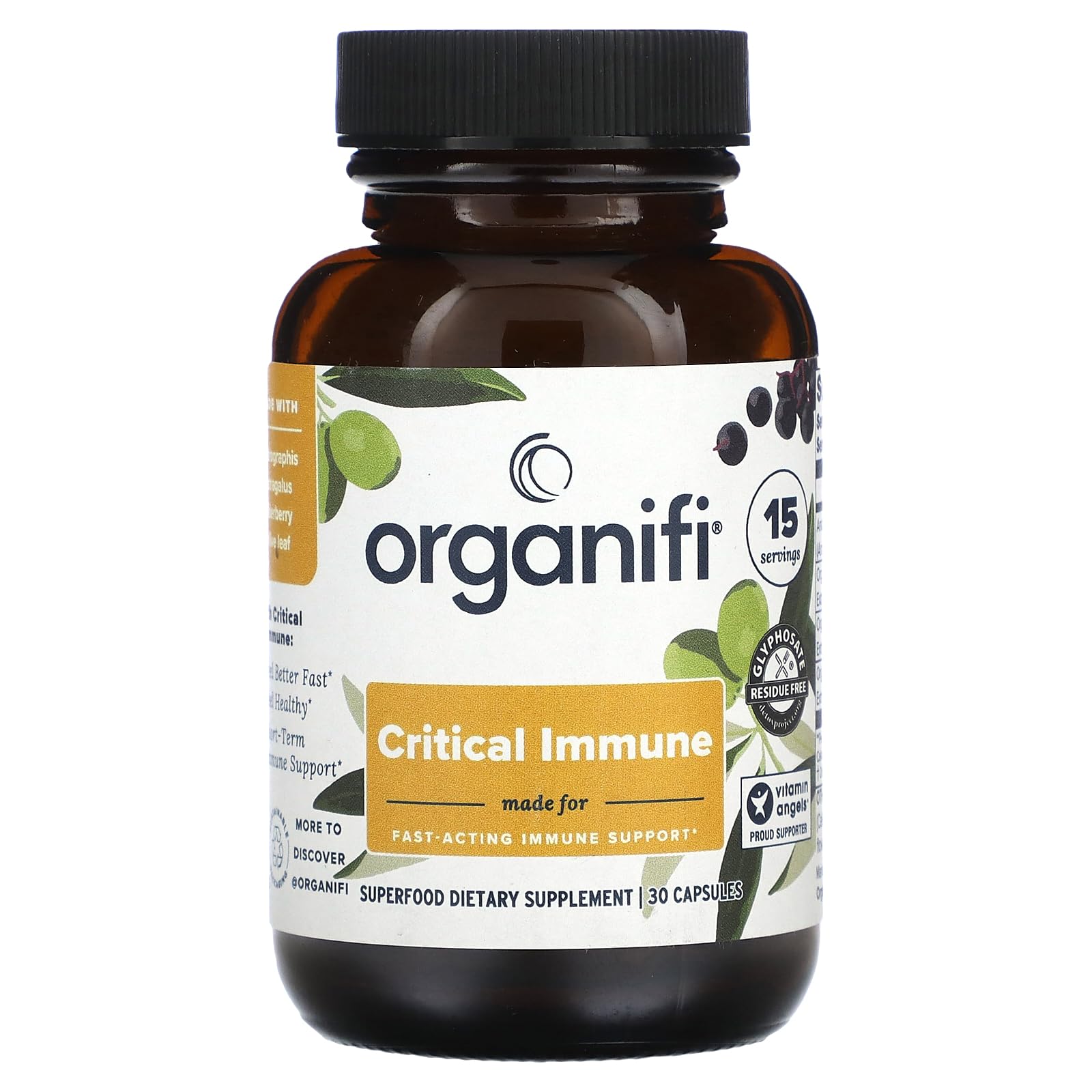 Organifi elderberry immune support capsules