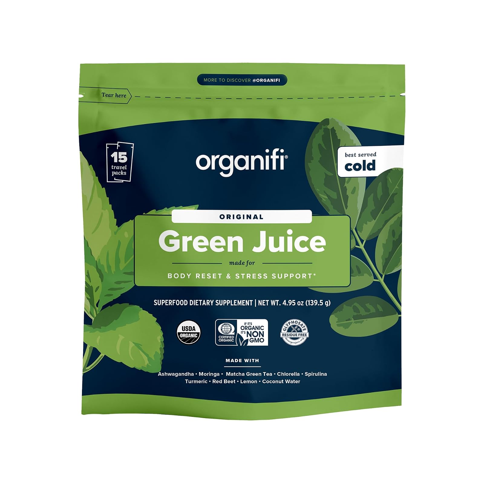 Organifi GO Packs organic superfood