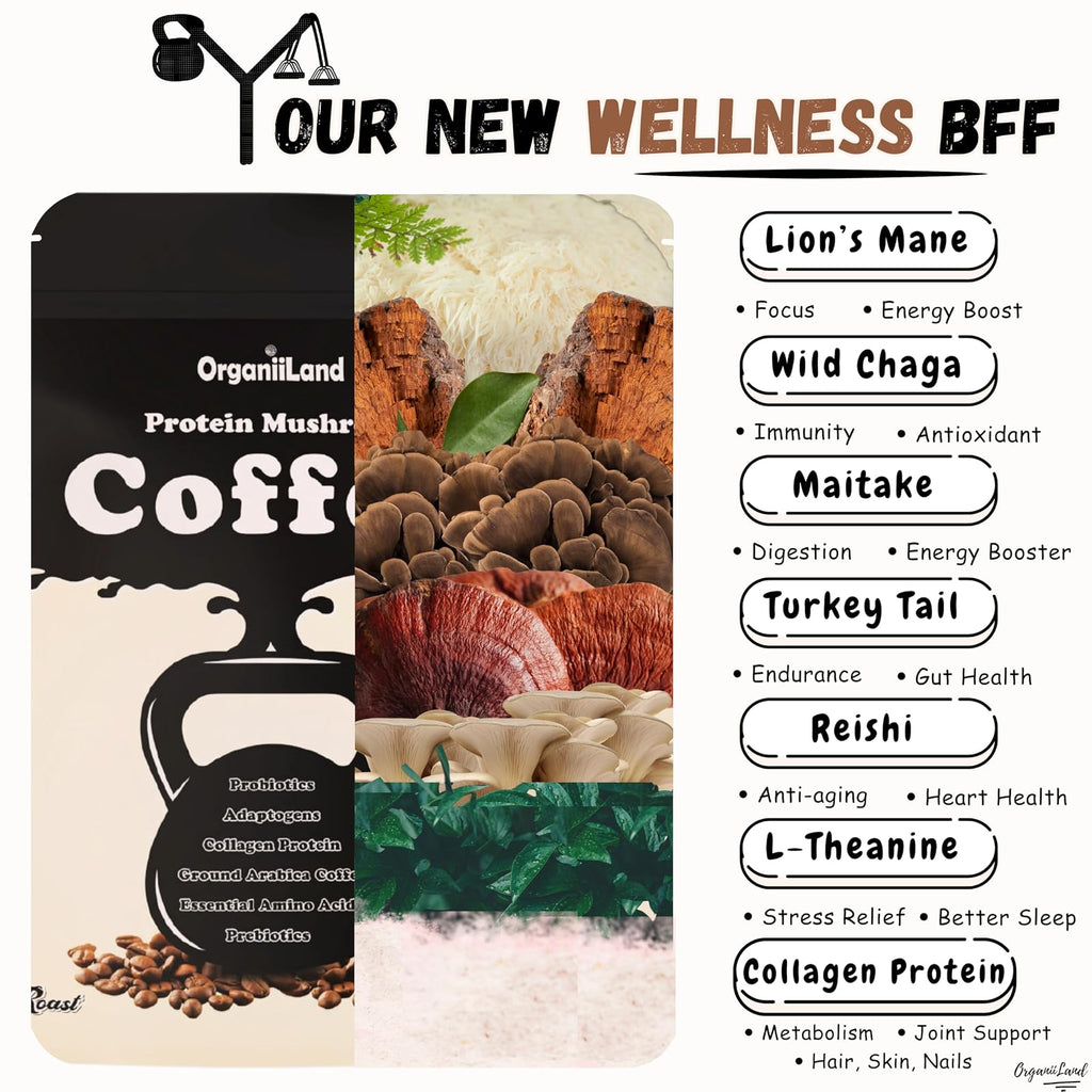 OrganiiLand protein coffee for wellness