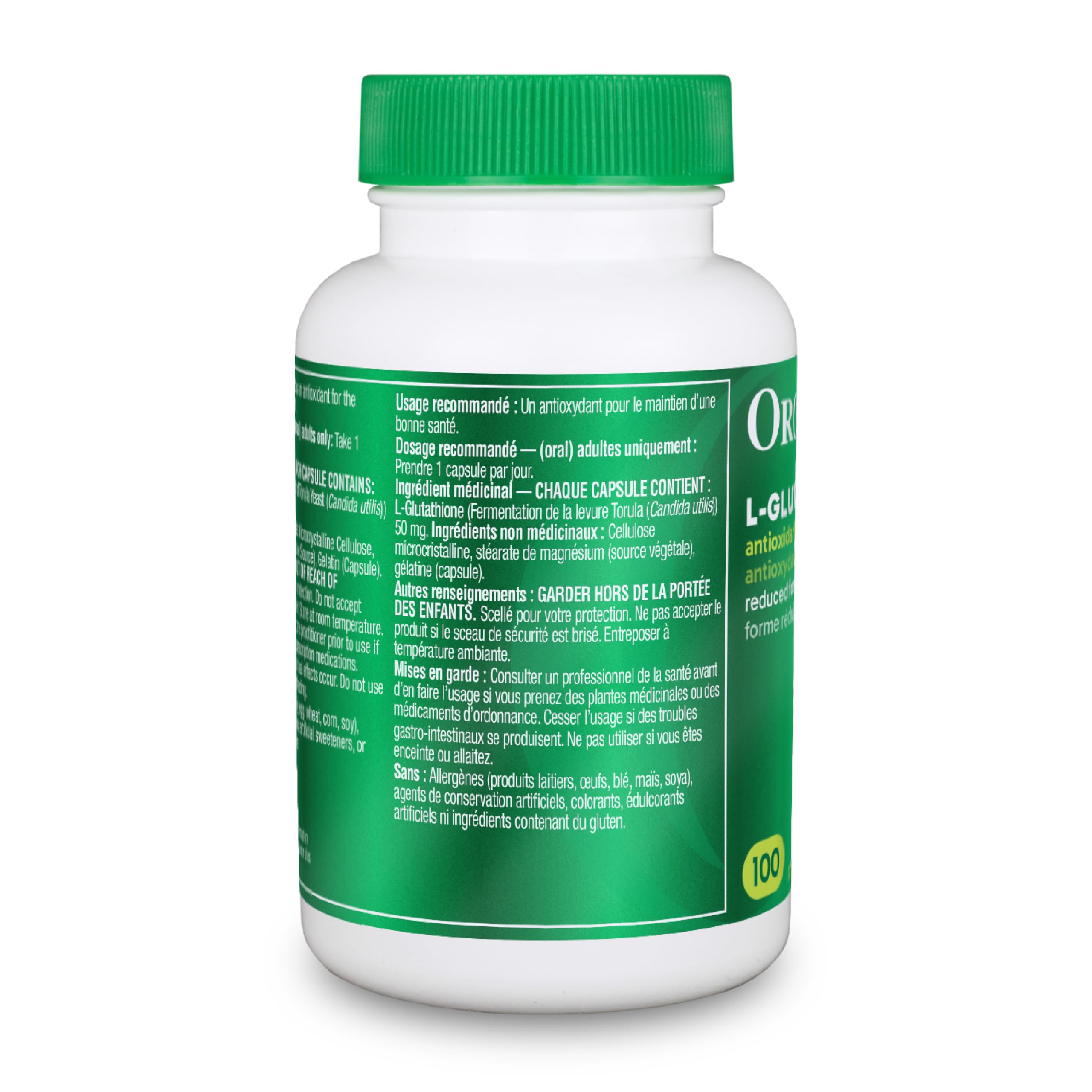Organika L-Glutathione for holistic wellness