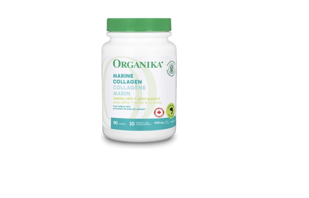 Organika salmon collagen capsules for beauty