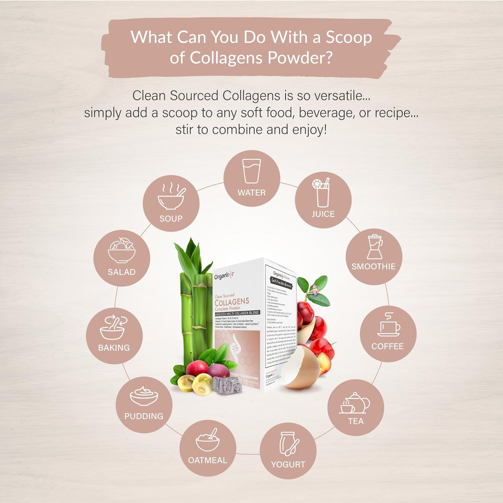 Organixx collagen packets for convenience