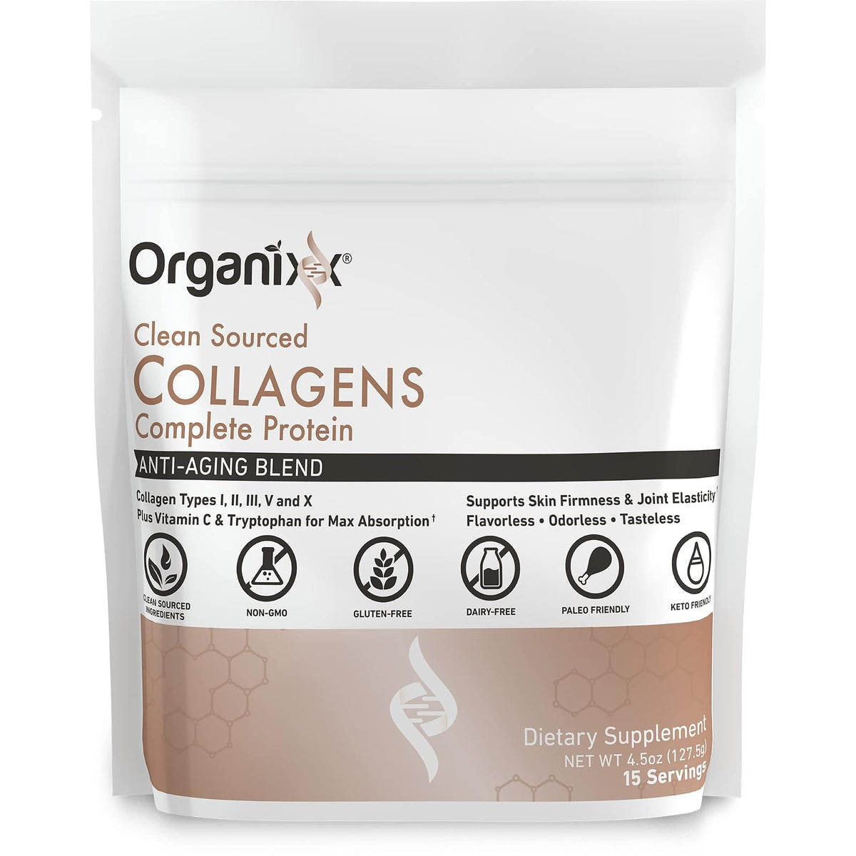Organixx collagen peptides for skin