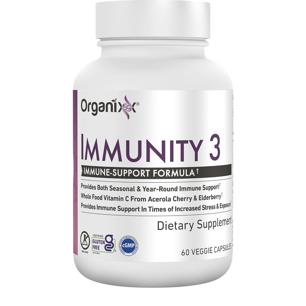 Organixx Immunity 3 vitamin C capsules