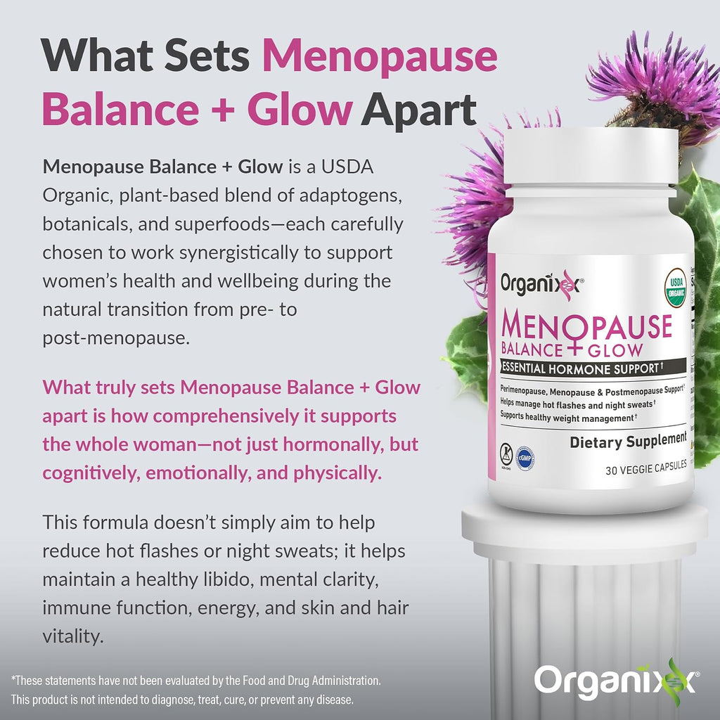 Organixx menopause balance benefits