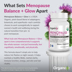 Organixx menopause balance benefits