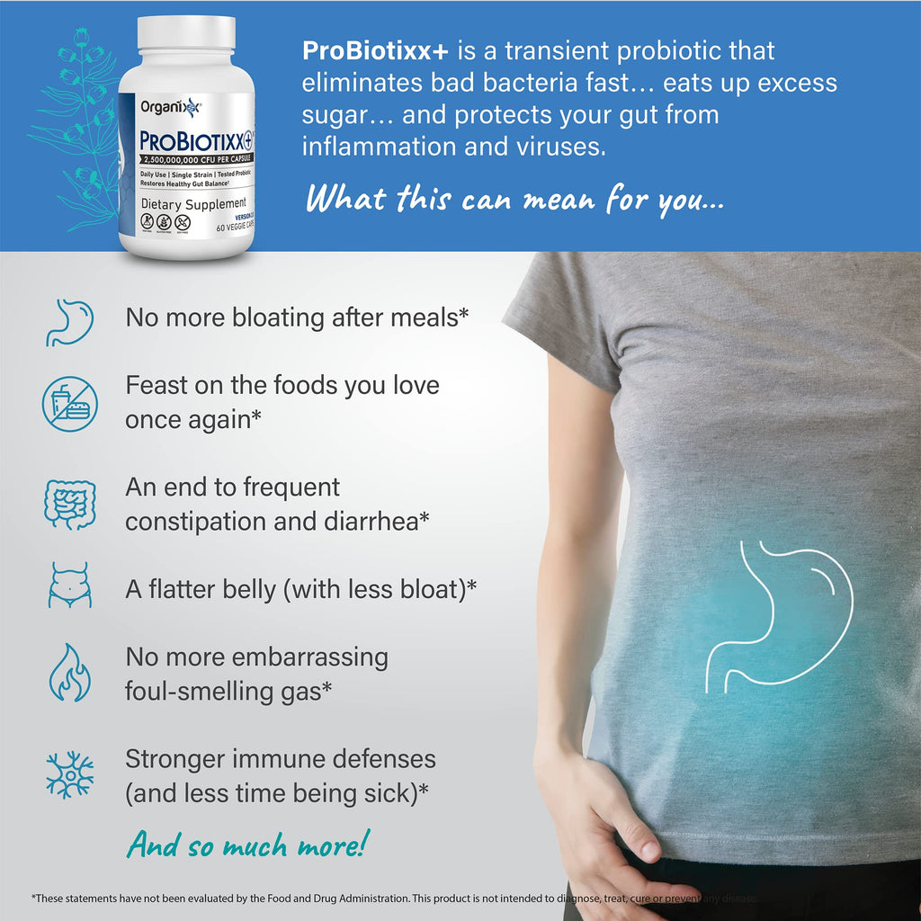 Organixx ProBiotixx+ for wellness