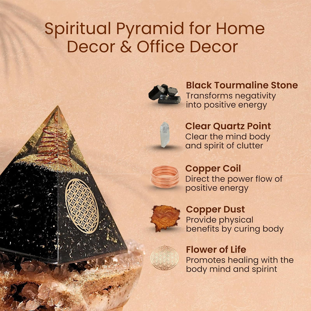 Orgone pyramid for spiritual healing