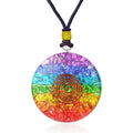 orgonite crystals chakra pendant necklace