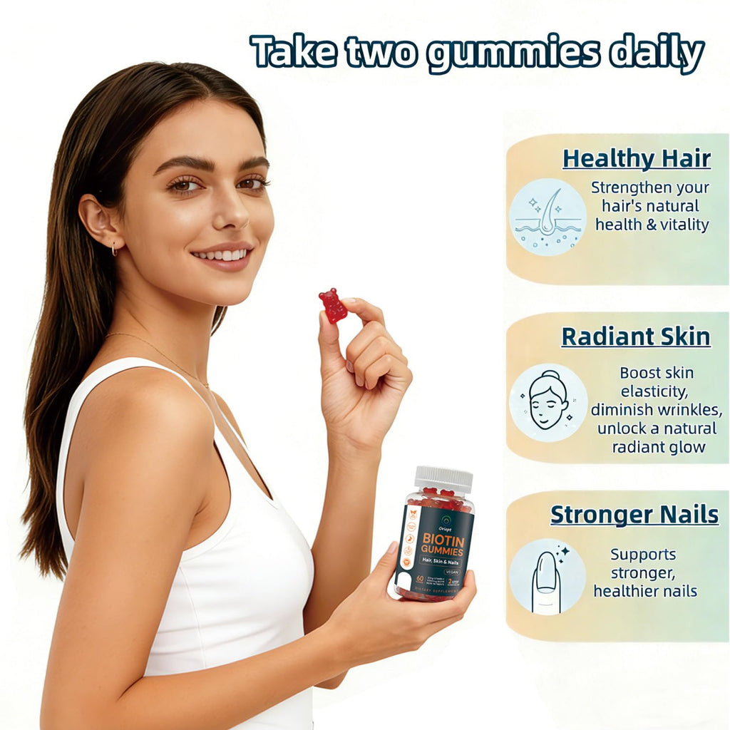 ORIAPT Biotin gummies for radiant skin