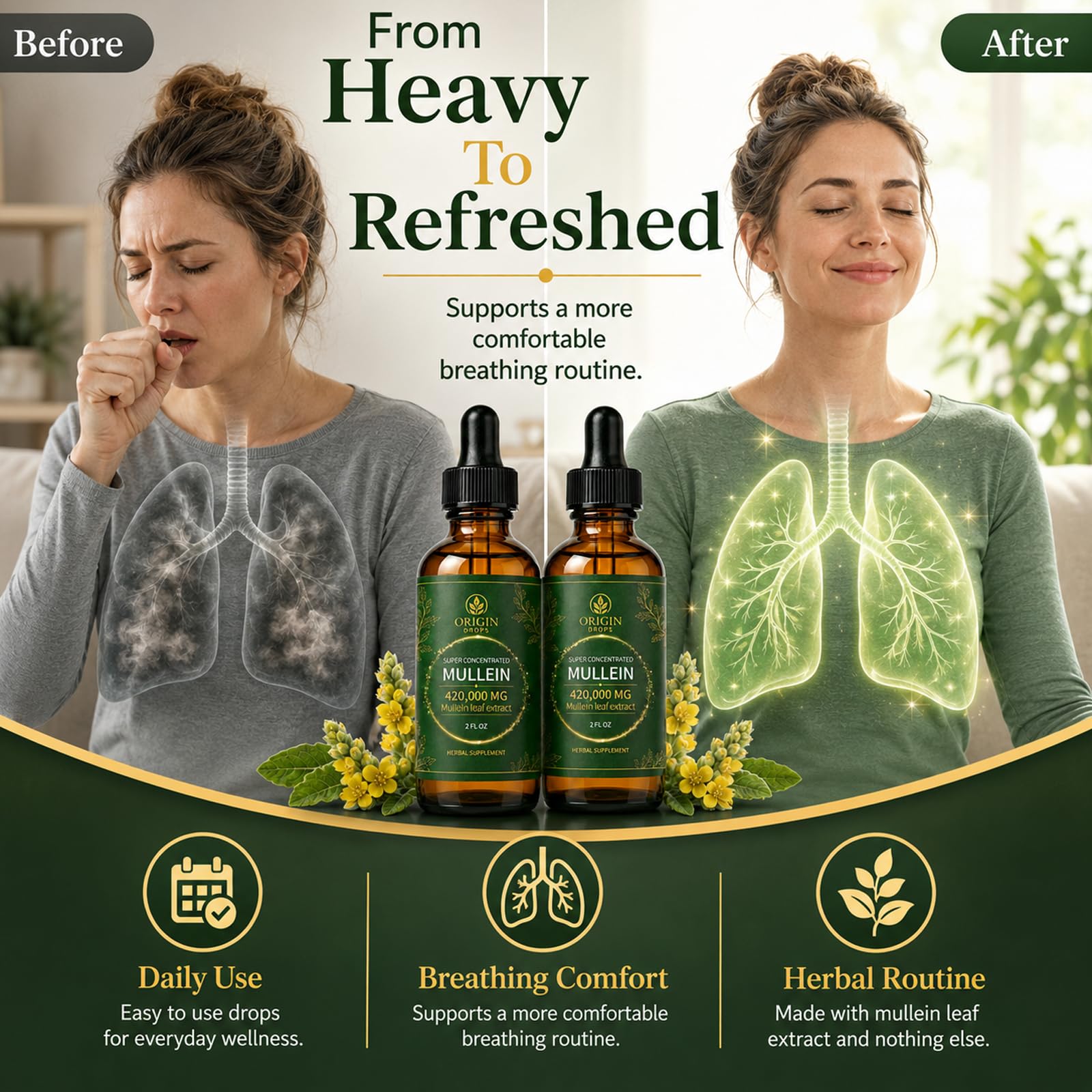 Origin Drops Mullein benefits